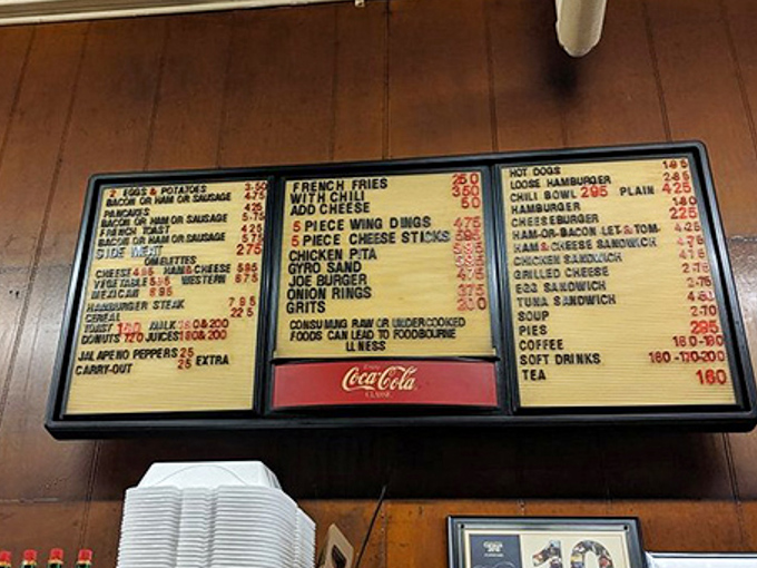 No fancy digital displays here&mdash;just honest food at honest prices on a menu board that's witnessed decades of Detroit history.