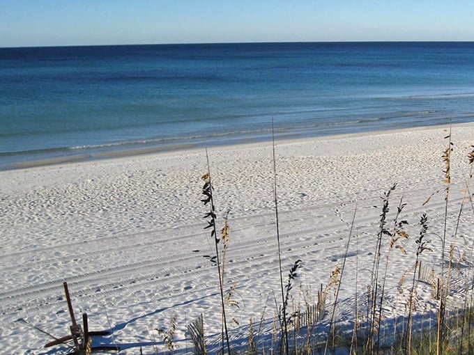 Sugar-white sands meet emerald waters – Mother Nature showing off her best work along Rosemary Beach's pristine shoreline.