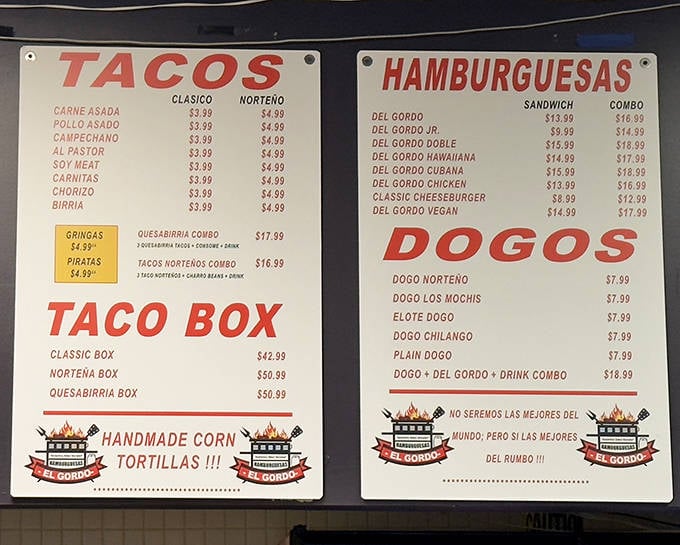 Menu: The menu board reveals a mouthwatering lineup of Mexican-American mashups that'll have you calculating how many meals you can fit in one visit.