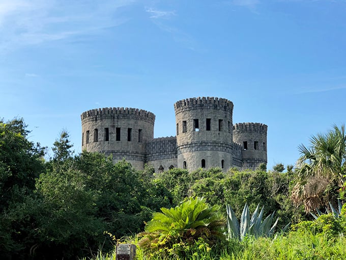 This impressive stone fortress stands guard against the blue Florida sky, offering visitors a taste of old-world architecture in the nation's oldest city.