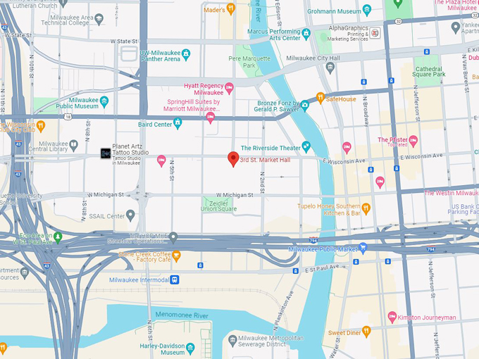 3rd St Market Hall 10 Map