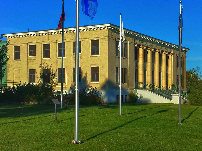 The stately Cook County Courthouse brings a touch of classical dignity to town, like that one friend who insists on wearing a tie to casual Friday.