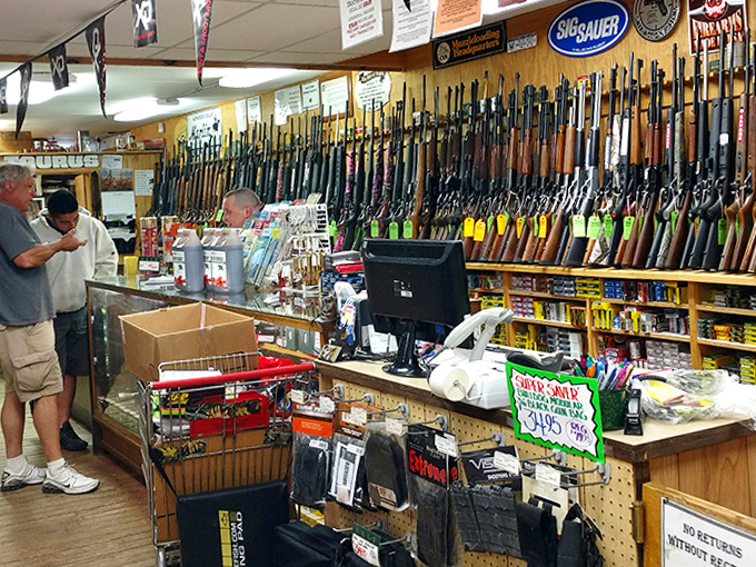 A hunter's haven with enough firepower to make you wonder if they're expecting a zombie apocalypse or just really serious about bagging that trophy buck.