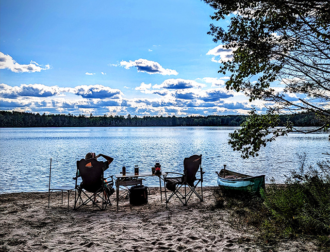 Nothing beats lakeside relaxation with a view that makes you forget scrolling through your phone exists.
