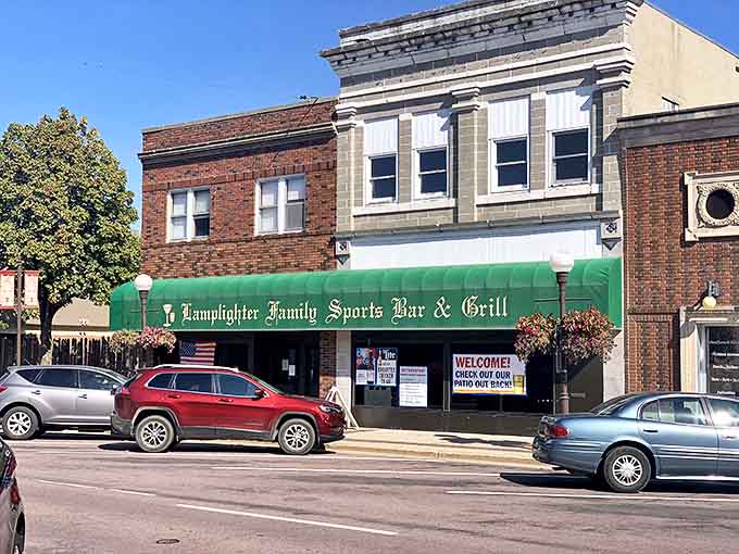 The Lamplighter Family Sports Bar & Grill serves up hearty German-American fare in a classic small-town setting that screams "local favorite."