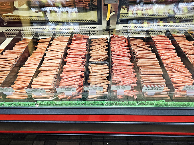 The jerky and meat stick selection could make a vegetarian question their life choices &ndash; award-winning protein in portable form.