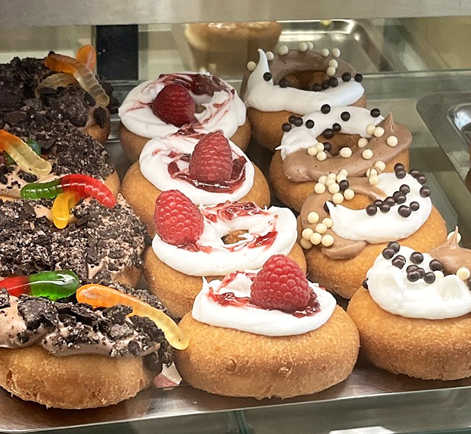 These aren't just pastries &ndash; they're edible art. The raspberry-topped beauties practically beg you to abandon all diet resolutions.