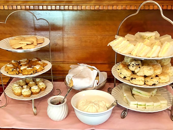 A feast for the eyes: Multi-tiered trays showcase the artistry of afternoon tea, where presentation is as important as taste.