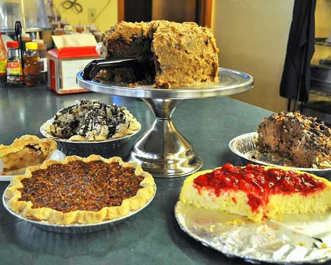 A dessert display that stops conversations mid-sentence &ndash; these homemade pies have converted many a "I'll just have a bite" skeptic.