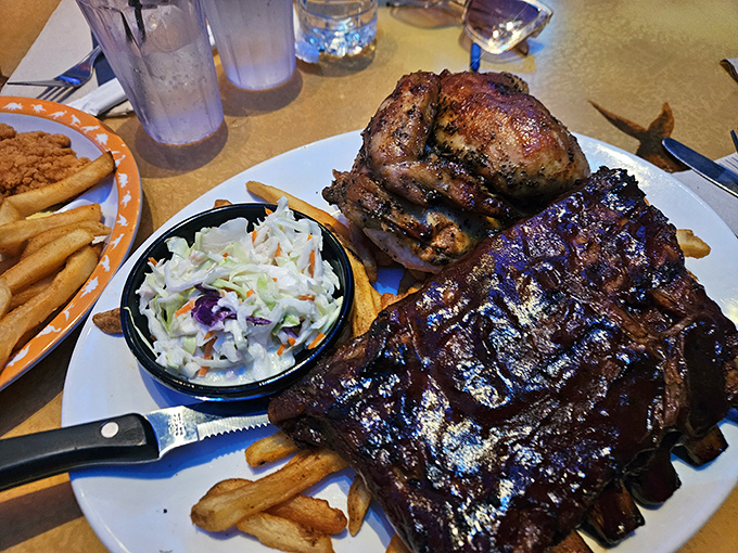 Fall-off-the-bone ribs and succulent rotisserie chicken &ndash; a protein-packed feast that would make any carnivore proud.