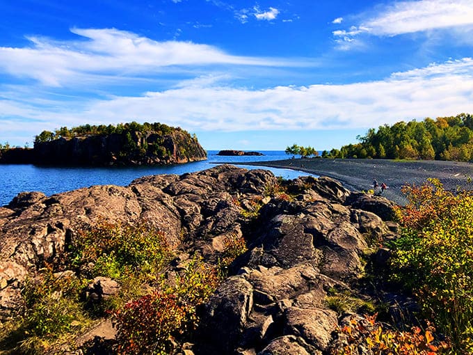 Those rocky islands dotting the horizon remind you that Lake Superior is basically an inland ocean with attitude and scenery to match.