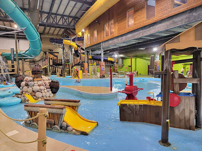 This indoor water park proves that Michigan winters can't stop the fun when you've got slides, splashes, and zero reasons to go outside.