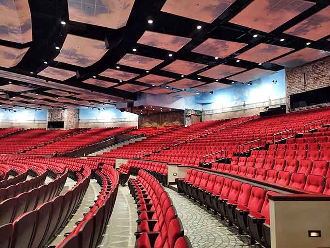 This 5,800-seat auditorium is so massive you could host a rock concert, but instead it's used for software training, which feels both practical and slightly wasteful.
