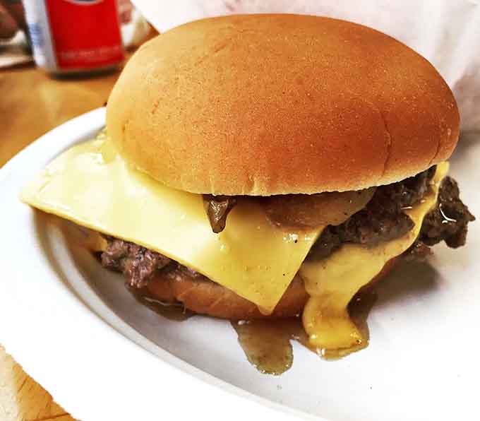 4. wedl's hamburger stand & ice cream parlor double cheeseburger