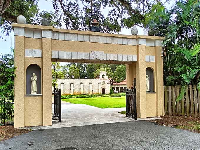 Walking through these ancient monastery gates feels like stepping back 900 years without leaving sunny Miami.