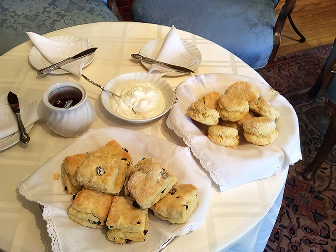 Teatime perfection: Scones and pastries arranged with care, each bite a reminder that some traditions are worth preserving.