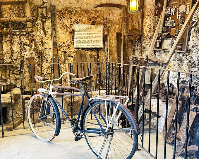Step inside and discover Ed's workshop, complete with vintage bicycle &ndash; his only known mode of transportation.
