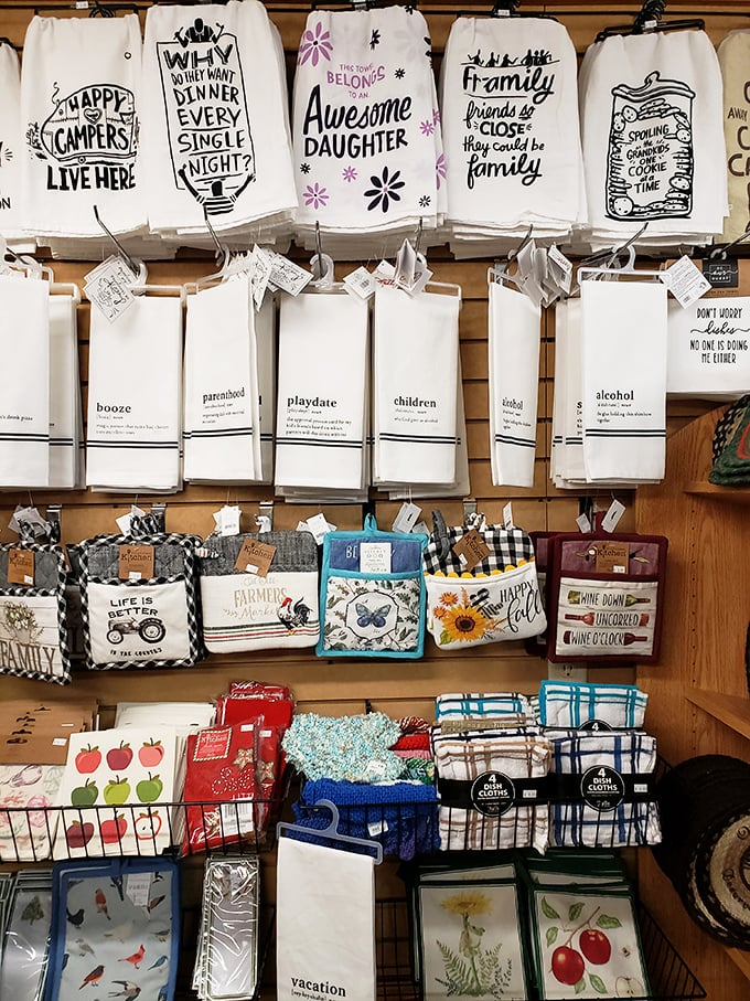 Kitchen linens that speak your truth – from wine humor to family wisdom, these towels say what we're all thinking.