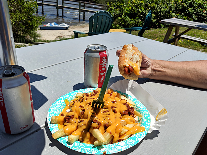 Loaded Fries: French fry architecture at its finest &ndash; a foundation of crispy potatoes supporting a melty cheese and chili masterpiece. Fork recommended, restraint impossible.