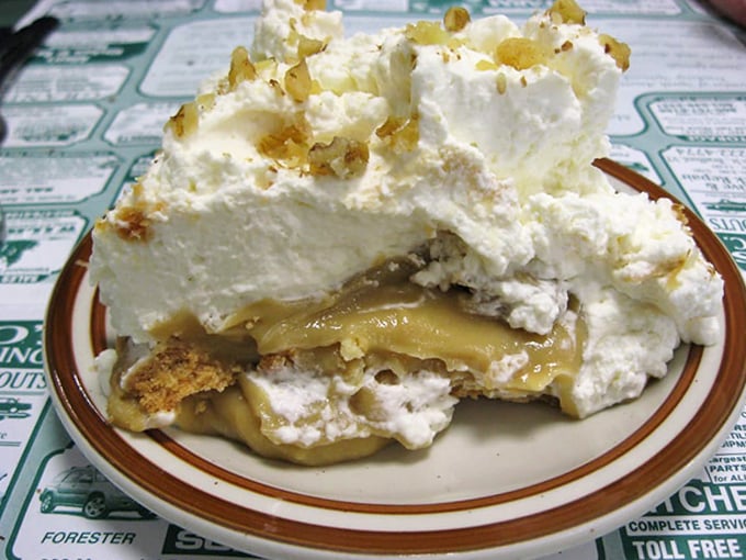 The peanut butter pie &ndash; a cloud of creamy decadence on graham cracker crust that's worth planning your entire road trip around.