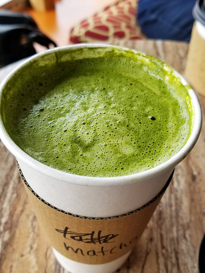 This vibrant green matcha latte isn't just Instagram-worthy &ndash; it's the cat's meow for those seeking a caffeine alternative with antioxidant benefits.