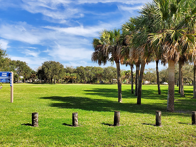 Zeus Park's palm-fringed green space &ndash; where locals gather and visitors wonder why they bothered with crowded beaches elsewhere.