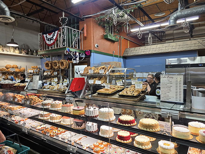 Pastry cases that should come with a warning label: "May cause spontaneous happiness and the immediate abandonment of all diet resolutions."