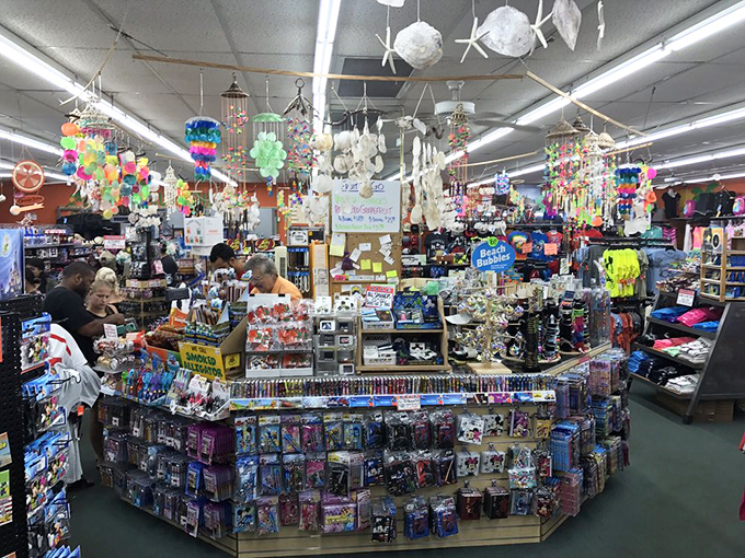 A treasure trove of Florida kitsch where souvenirs compete for attention and wallets open with surprising willingness.
