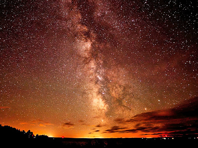 The Milky Way stretches across The Headlands' protected sky like a cosmic highway, revealing our place in the galactic neighborhood.