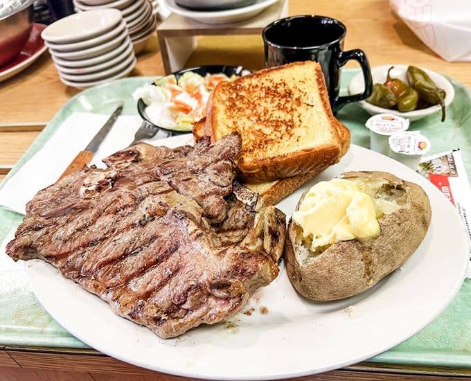 The T-bone doesn't just satisfy hunger, it conquers it &ndash; a masterpiece of meat that makes vegetarians question their life choices.