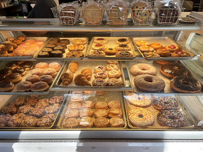 Classic recipes with modern appeal! Hans' Bakery's display case offers a tempting array of donuts that bridge generations of Minnesota sweet tooths.
