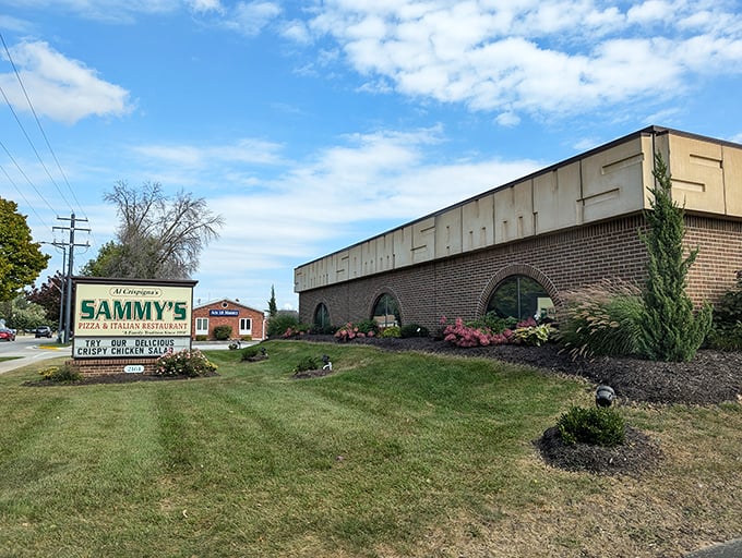 Sammy's Pizza's sturdy brick building and prominent sign have guided hungry Green Bay residents to pizza happiness for generations.