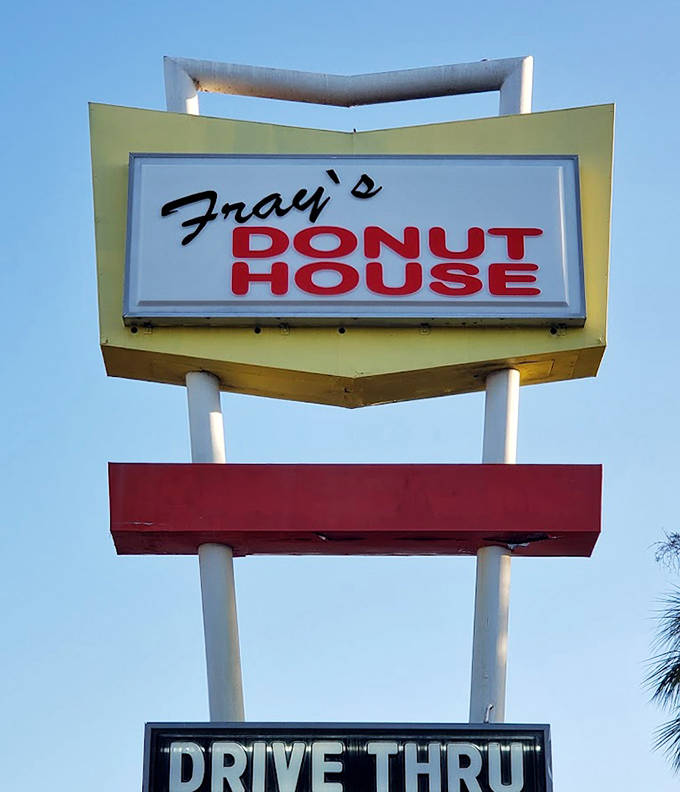 The nostalgic charm of Fray's Donut House promises traditional donuts made the old-fashioned way &ndash; with care and quality.