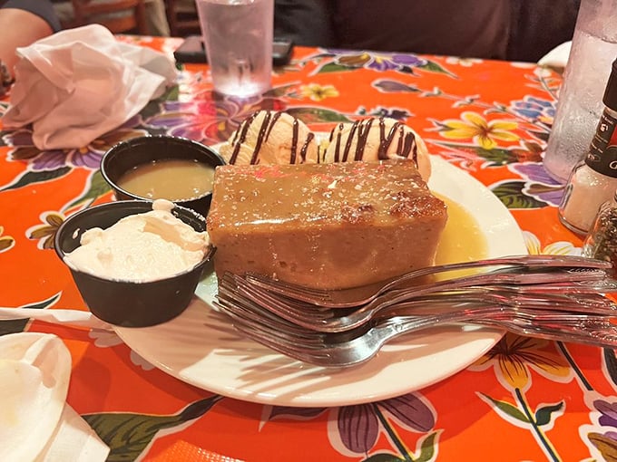 Dessert that's worth every calorie &ndash; this bread pudding doesn't just end the meal, it creates a memory you'll revisit for years.