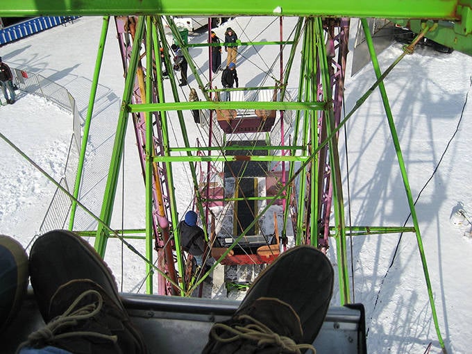 Night transforms the luge into a magical journey, with lights guiding sledders through the darkness like an enchanted forest path.