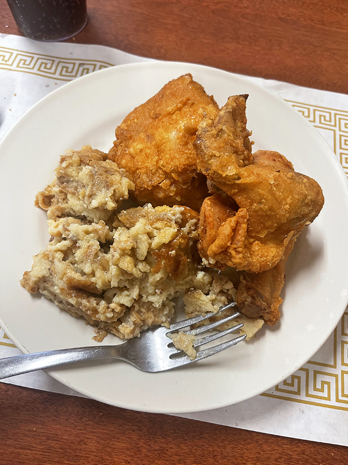 Crispy on the outside, juicy on the inside, this fried chicken has ended more conversations mid-bite than any dish in Michigan.