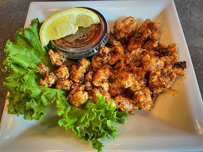 Gator bites: Florida's answer to popcorn chicken, only with more bragging rights and a story to tell the folks back home.