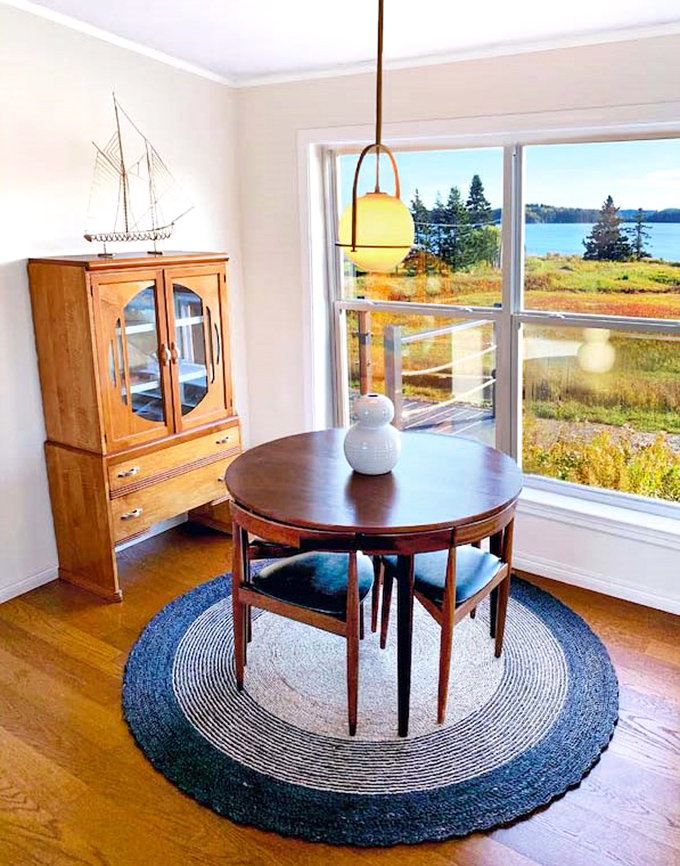 Gather around this Hans Olsen teak table where breakfast with a view becomes the day's first adventure.