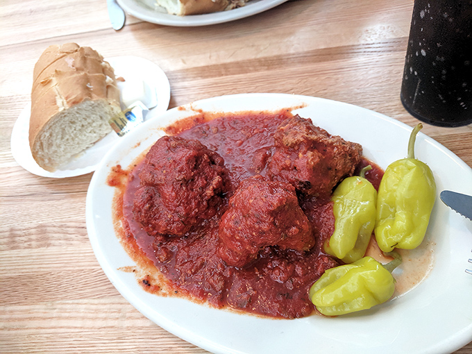 Baseball-sized meatballs swimming in rich homemade sauce &ndash; the kind that makes you want to call someone "paisan" after the first bite.