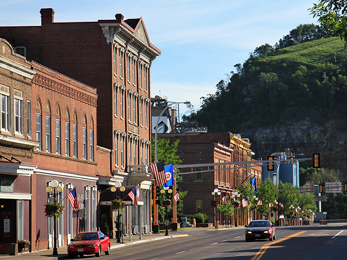 Red Wing's charming downtown looks like it was plucked from a Norman Rockwell painting, with brick buildings housing local treasures.