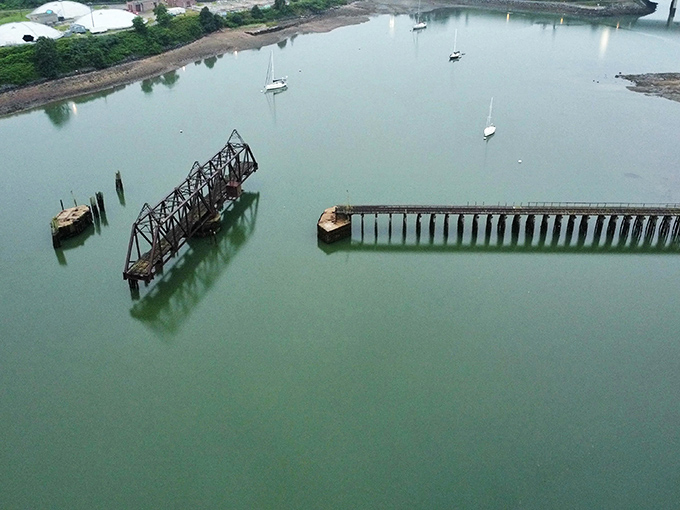 Looking down these abandoned tracks feels like peering into a time tunnel. Just imagine the freight and passengers that once traveled this route!