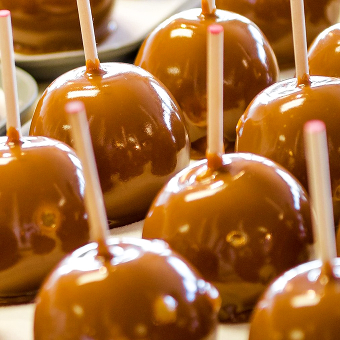Those aren't just caramel apples&mdash;they're edible jewelry that makes fruit consumption borderline decadent. Worth every sticky finger!