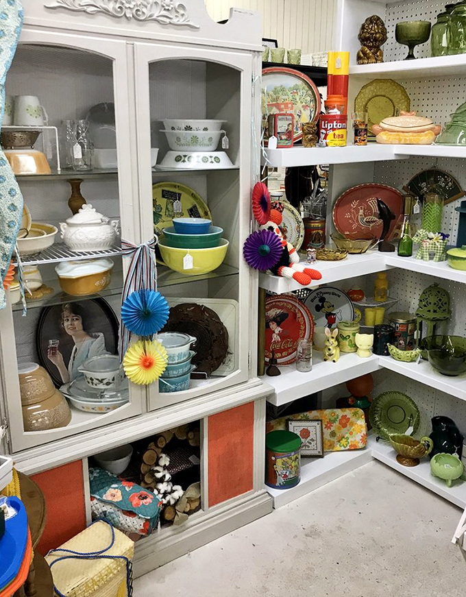 Pyrex paradise! These colorful vintage dishes survived thousands of potlucks and holiday dinners, and they're ready for thousands more in your kitchen.
