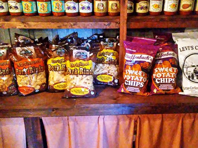 Southern snacking at its finest &ndash; regional potato chips and pork rinds that big box stores wouldn't dare stock, each bag a crunchy revelation.