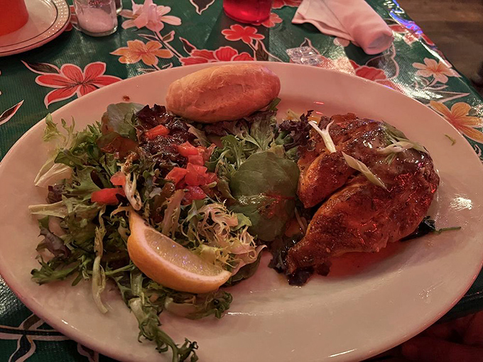 Blackened grouper that's dressed to impress, with a side of grit cake that would make any Southern grandmother nod in approval.
