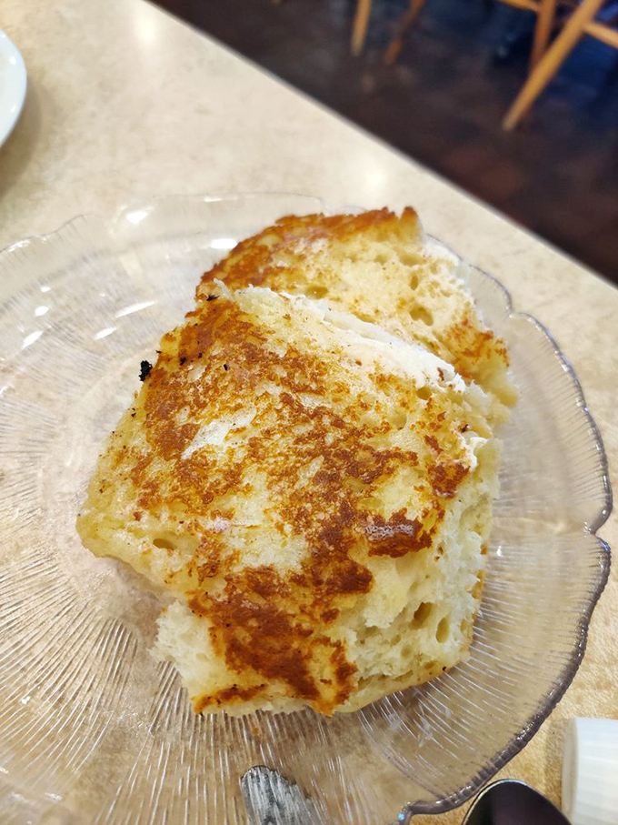 The humble grilled biscuit achieves cult status at Dysart's &ndash; split, buttered, and grilled to golden perfection. Simple? Yes. Unforgettable? Absolutely.