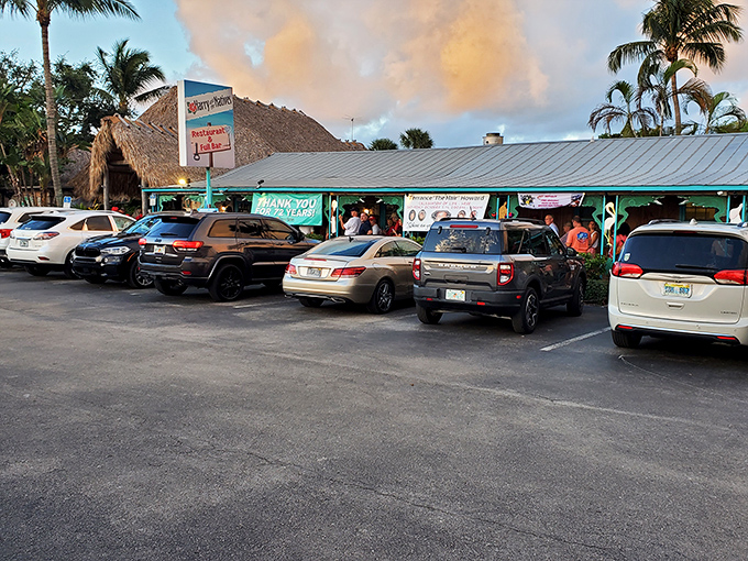 Main Street Hobe Sound &ndash; where "rush hour" means three cars might arrive at the stop sign simultaneously.