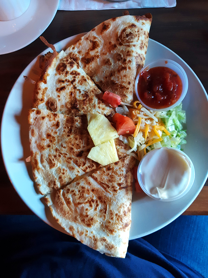 Not your average cheese-between-tortillas affair &ndash; this beauty is stuffed with enough fillings to make you question everything you thought you knew about quesadillas.