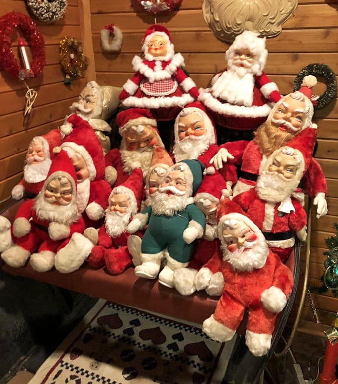 The Santa convention has arrived! These vintage St. Nicks represent decades of holiday cheer, from jolly to slightly judgmental.