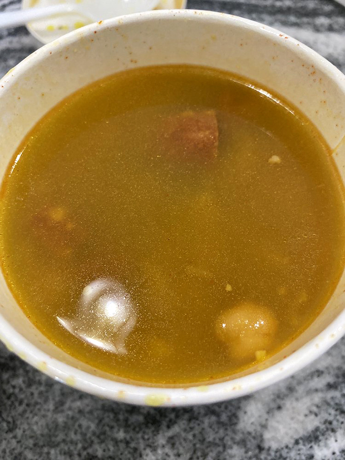 Spanish Bean soup that warms the soul &ndash; a hearty, aromatic bowl of comfort featuring garbanzo beans, ham, and perfectly balanced seasonings.